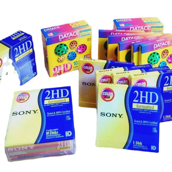 Оригинальный 3,5-дюймовый гибкий диск Sony,компьютерный диск 1,44 М, 10 ...