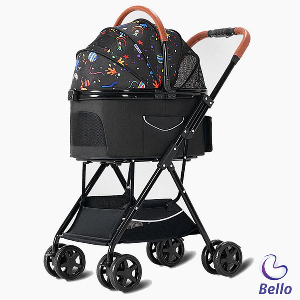 Коляска для животных прогулочная Bello, съемная, нагрузка до 20 кг ...