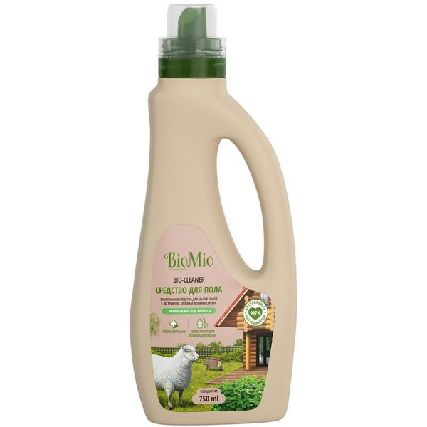 Средство для мытья полов BioMio Bio Cleaner Мелисса, 750мл - купить с доставкой по выгодным ...