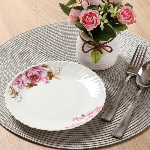 Тарелка десертная DANIKS, Стеклокерамика, диаметр 19 см - купить по низким цене в интернет ...