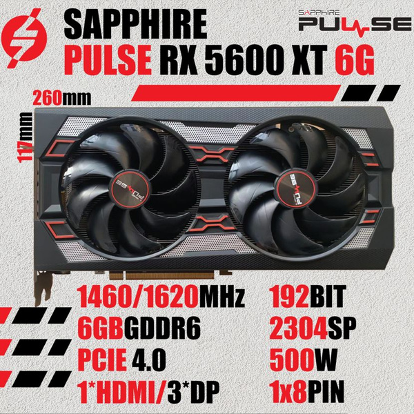 Видеокарта Sapphire Radeon RX 5600 XT, 6 ГБ DDR5 - купить по низким ...
