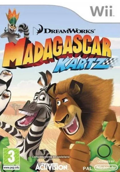 Игра DreamWorks. Madagascar Kartz Wii, Английская версия (Nintendo Wii ...