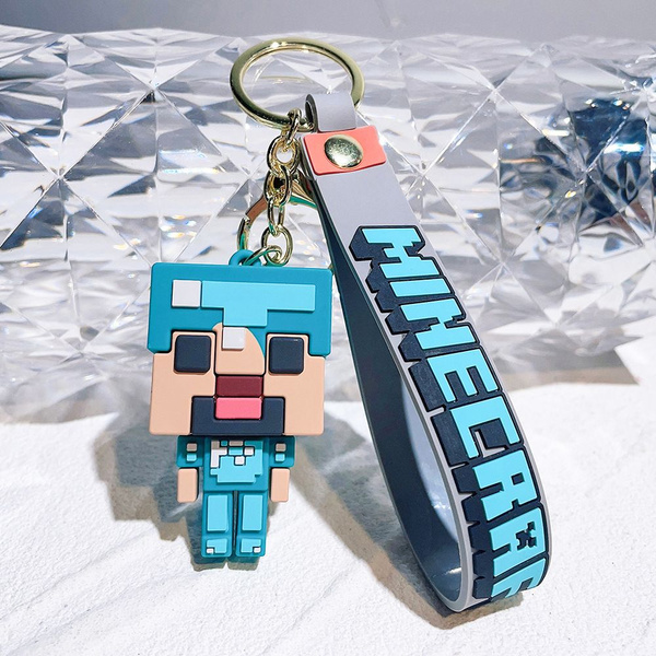 Брелок для ключей детский майнкрафт Minecraft Стив в доспехах - купить ...