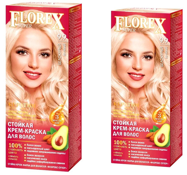 Florex Краска для волос, 220 мл - купить с доставкой по выгодным ценам ...