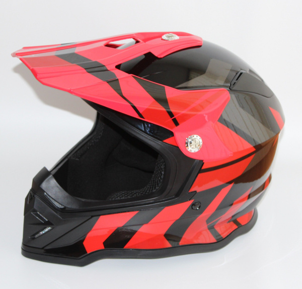 Racer Мотошлем, цвет: черный, красный, размер: M - купить с доставкой ...