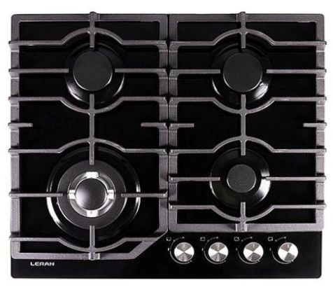 Встраиваемая газовая поверхность Leran GH 64522 BG, черный купить по ...
