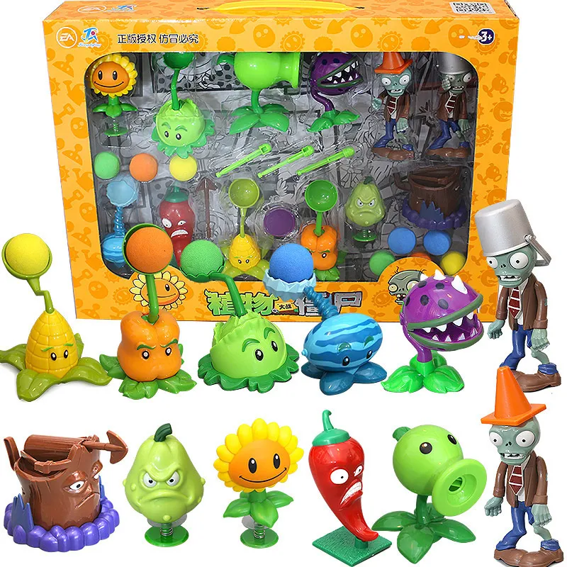 Набор фигурок Plants vs Zombies set K / Растения против зомби (Set. 4 ...