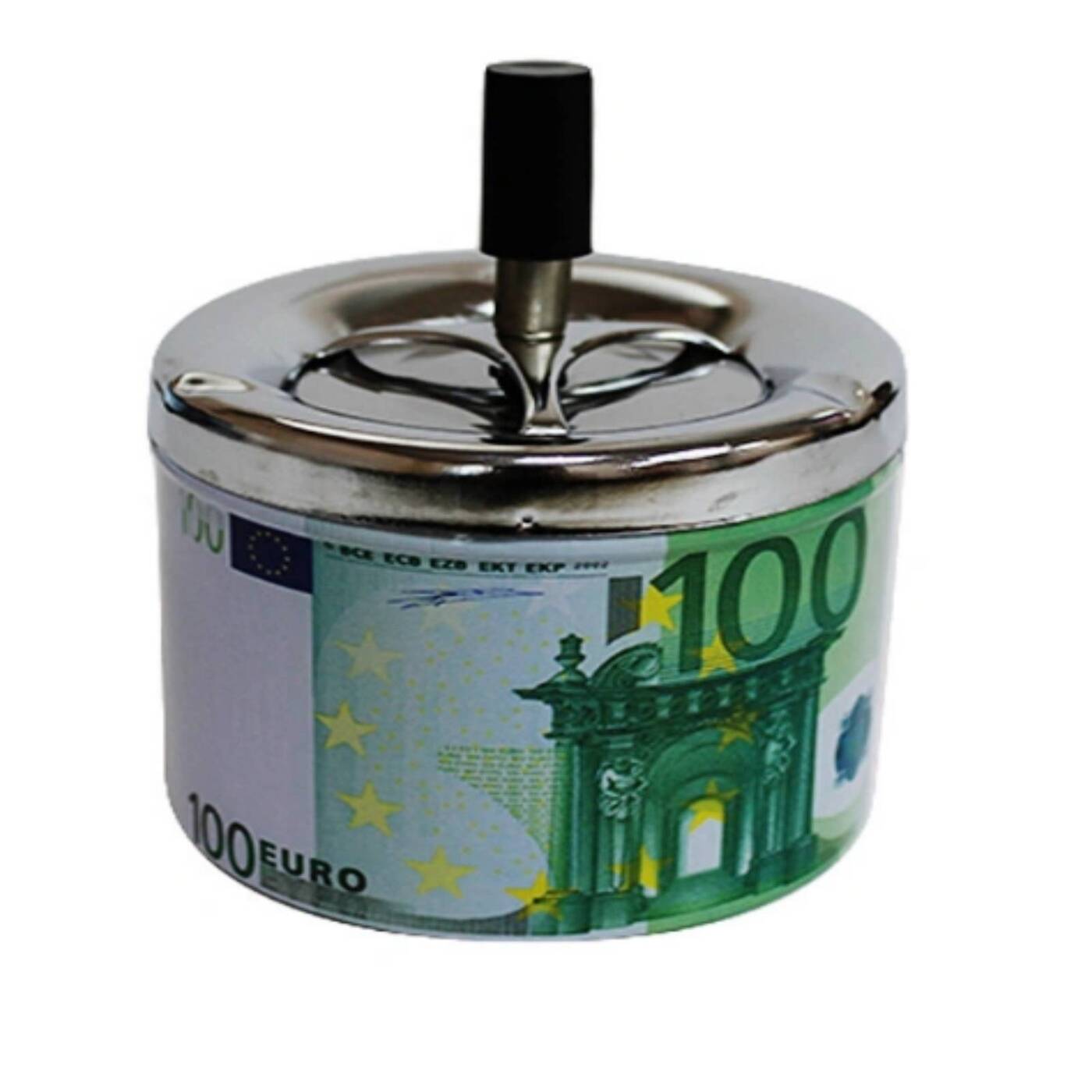 Пепельница бездымная металлическая "100 euro" — купить в интернет ...