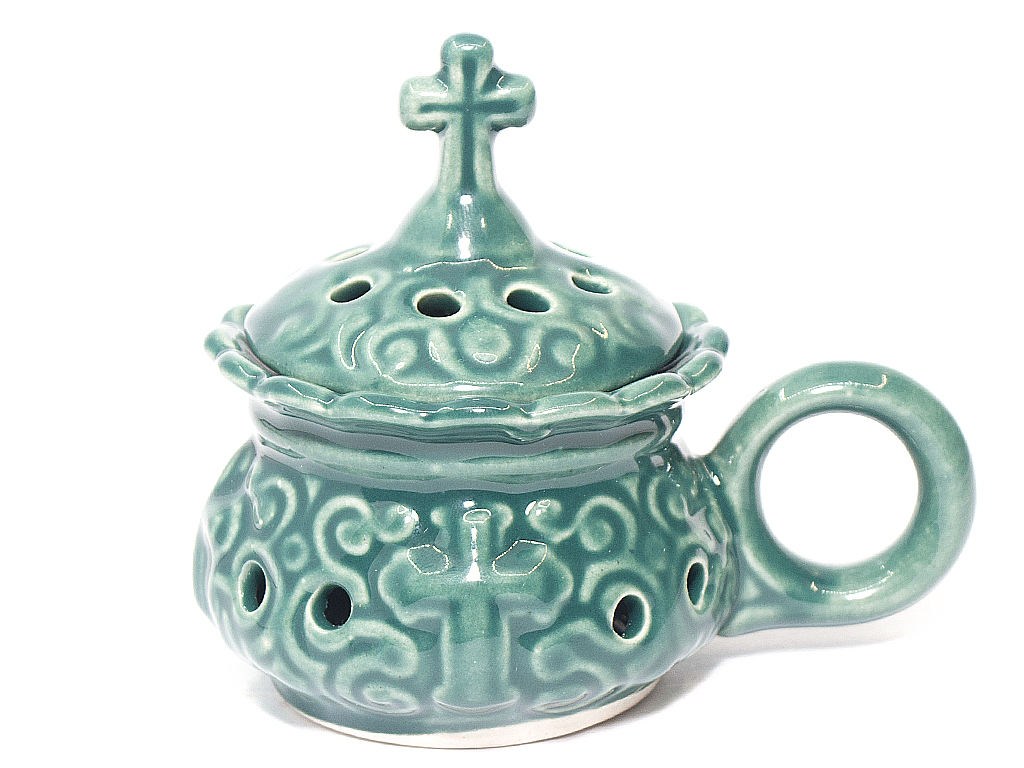 Кадильница керамическая Зеленая — купить в интернет-магазине OZON с ...