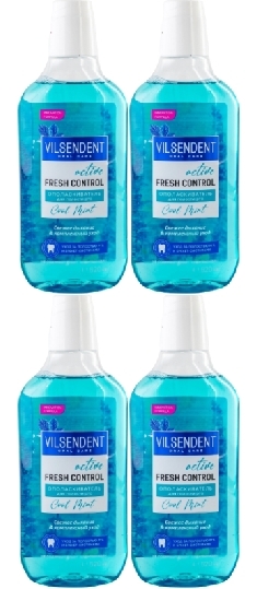Ополаскиватель для полости рта Vilsendent FRESH CONTROL, 520 мл 4 шт ...