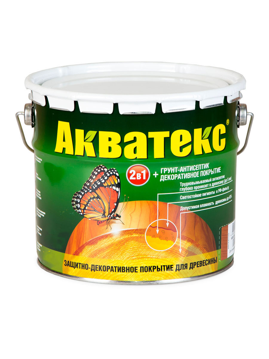 Акватекс пропитка для древесины, белый 10л — купить в интернет-магазине ...
