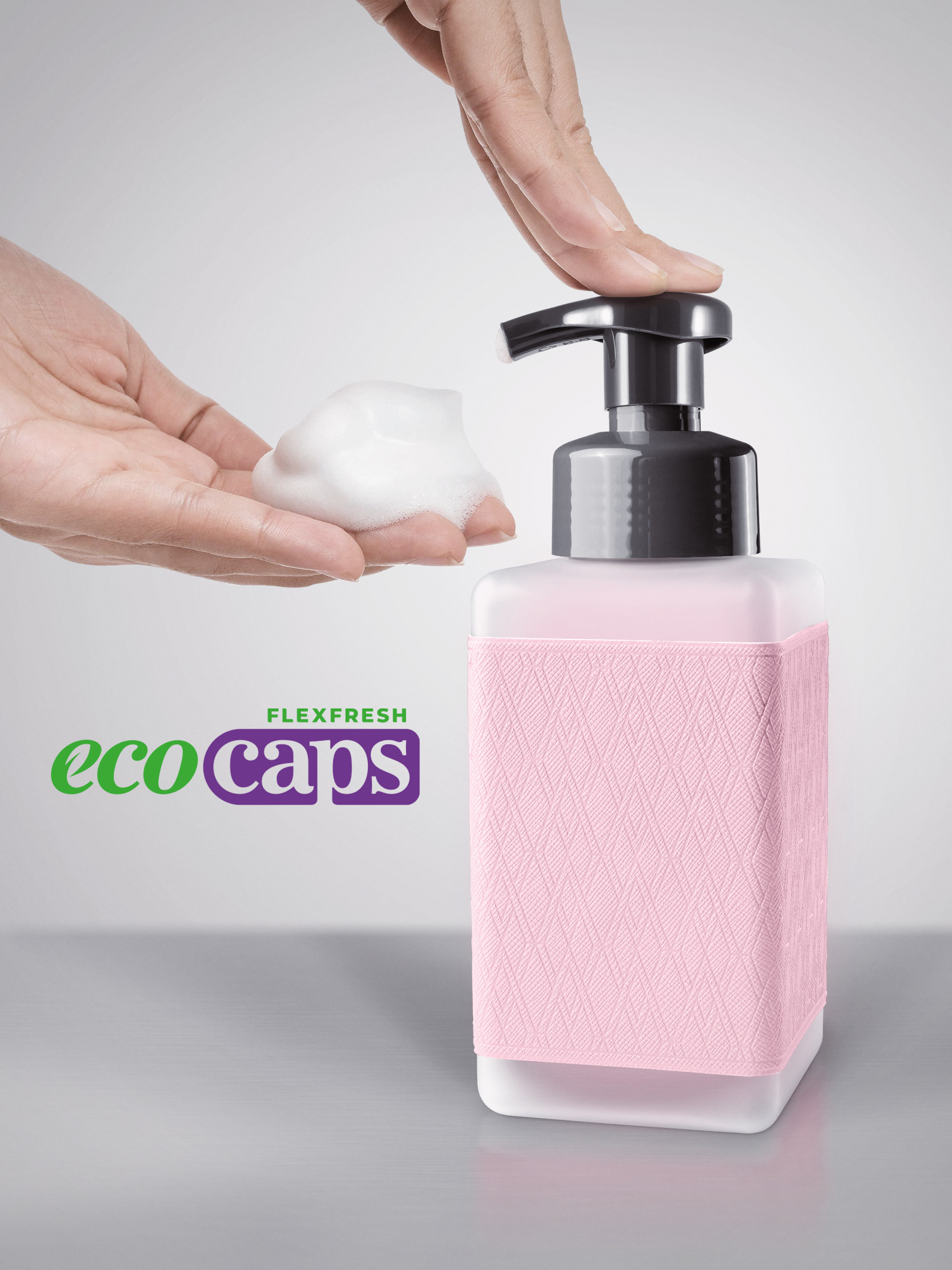 Диспенсер для мыла пенки механический / Пенный дозатор для рук EcoCaps, 450 мл - купить в ...