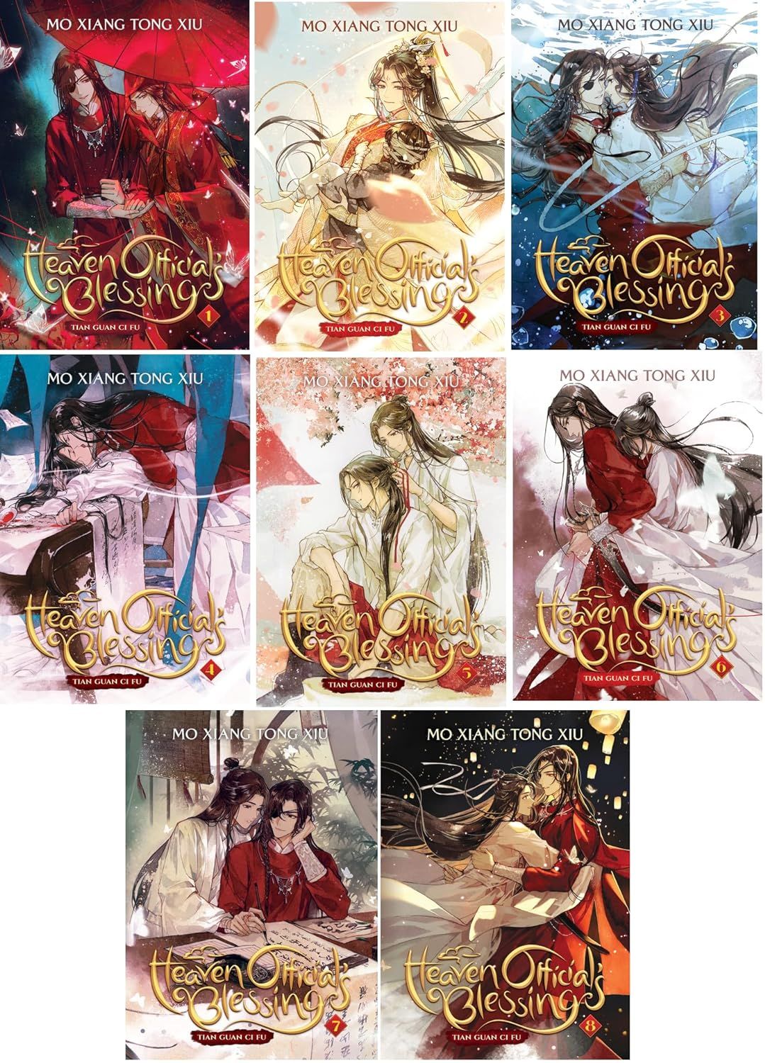 Heaven Official's Blessing: Tian Guan Ci Fu Novel Vol. 1-8 by Mo Xiang ...