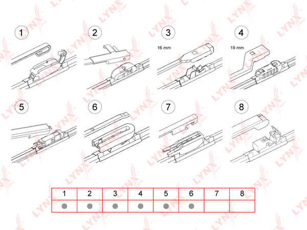 Щетка стеклоочистителя бескаркасная LYNXauto nsin0019735722.6987 ...