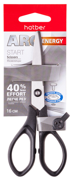 Ножницы Hatber 16 см START Лёгкий Рез - купить с доставкой по выгодным ценам в интернет-магазине ...