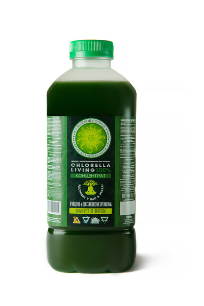 Концентрат микроводоросли Хлорелла. Chlorella100%. Живая клетка в ...