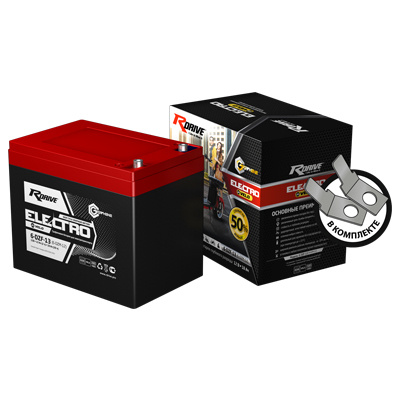 Гелевый аккумулятор RDRIVE ELECTRO Velo 6-DZF-13 - купить с доставкой по выгодным ценам в ...