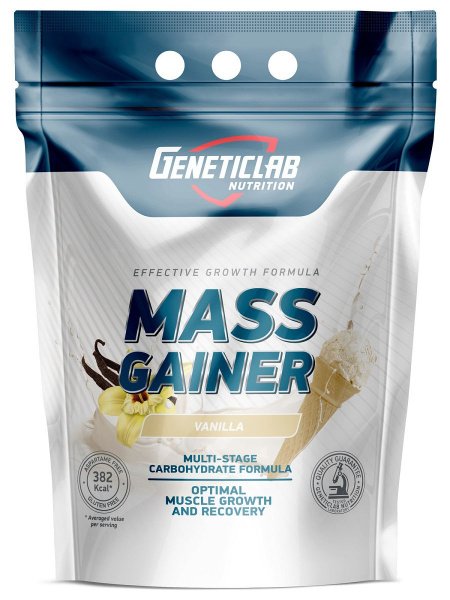Гейнер Geneticlab Nutrition Mass Gainer, ваниль, 3 кг - купить с ...