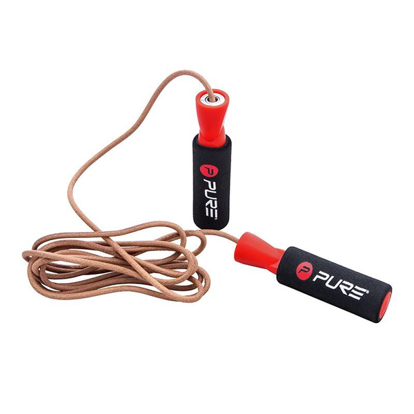 Скакалка кожаная с подшипниками 2,75 м / Pure2Improve leather jumprope ...