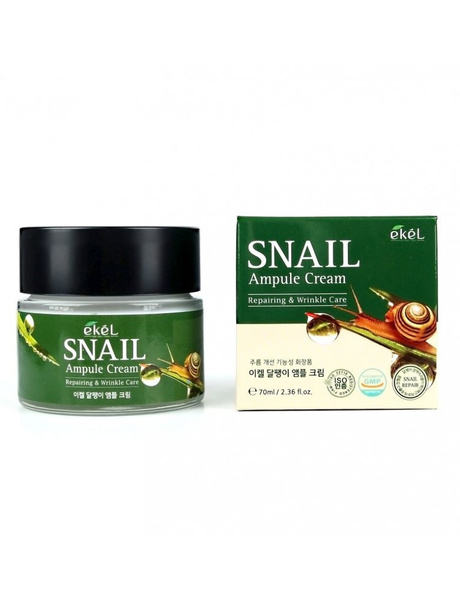 Крем для лица EKEL Snail Ampule Ампульный с муцином улитки ...