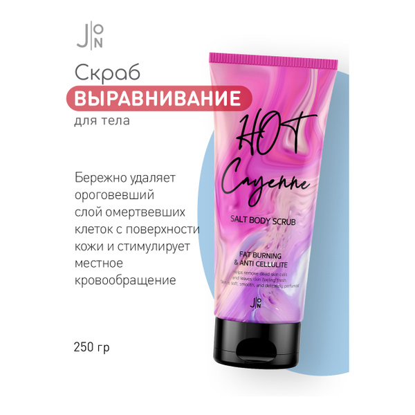 J:ON скраб для тела антицеллюлитный с кайенским перцем Корея HOT ...