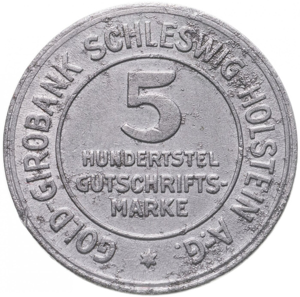 Монета Германия Шлезвиг-Гольштейн нотгельд 5 пфеннигов 1923 купить на OZON по низкой цене ...