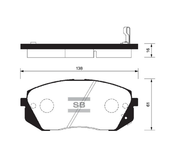 Колодки тормозные Sangsin Brake SP1196 Передние - купить по низким ценам в интернет-магазине ...