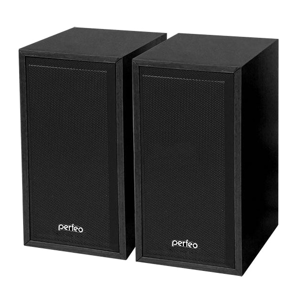 Компьютерные колонки Perfeo CABINET, 2.0, 2х3Вт, USB, "чёрное дерево" - купить с доставкой по ...
