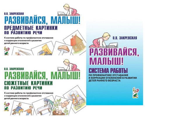 Развивайся, малыш! Комплект из 3 пособий. Система работы по ...