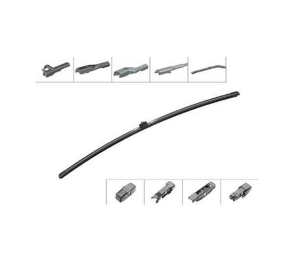 Щетка стеклоочистителя бескаркасная Bosch 3397006953, крепление Крючок ...