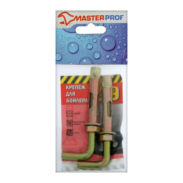Набор для крепления бойлера и водонагревателя MasterProf, 200 л., анкерный болт 12х70, 2 шт ...