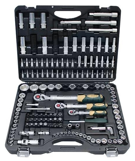 Набор инструментов с 6-гранными головками 150 пр. RF-41501-5 ROCKFORCE /1/2 - купить по выгодной ...