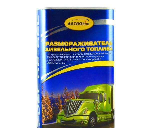 Размораживатель дизельного топлива ASTROHIM 1 л канистра жестяная - купить с доставкой по ...