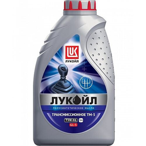 Трансмисионное масло полусинтетика Лукойл ТМ-5 SAE 75W-90 API GL-5 1л ...