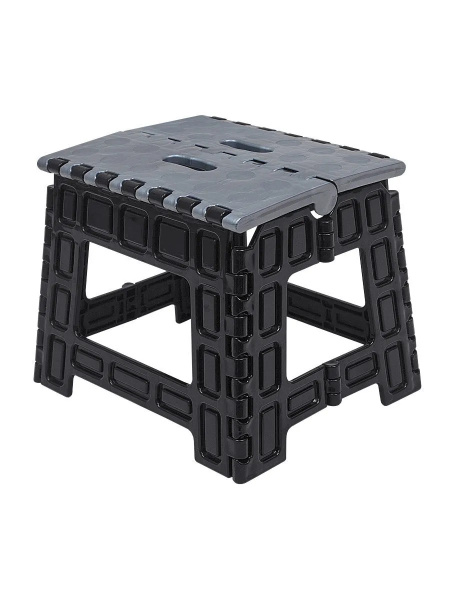 Складная табуретка ''маленькая'' , 36х33х26 см, черно-серебристый, DD ...