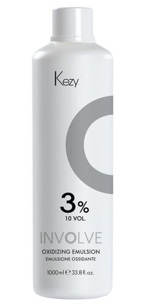 KEZY. Окисляющая эмульсия 3% (10 VOL.) для крем краски Cream Developer INVOLVE 1000 мл - купить ...