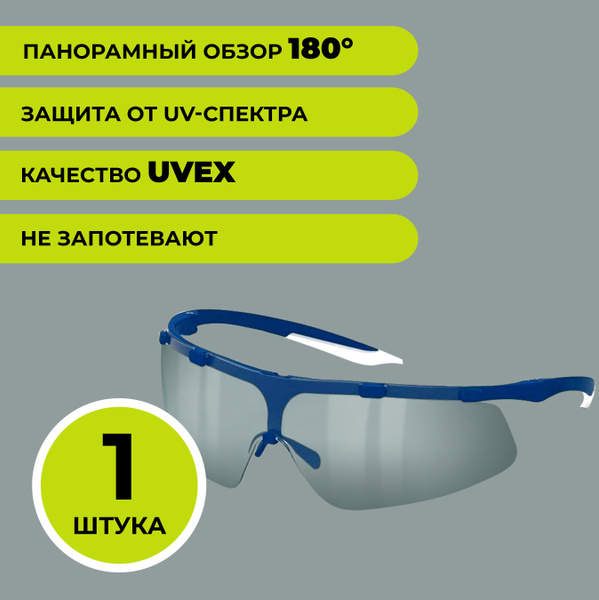 Очки защитные открытого типа Uvex 9178265 Navy blue купить на OZON по низкой цене (250882514)