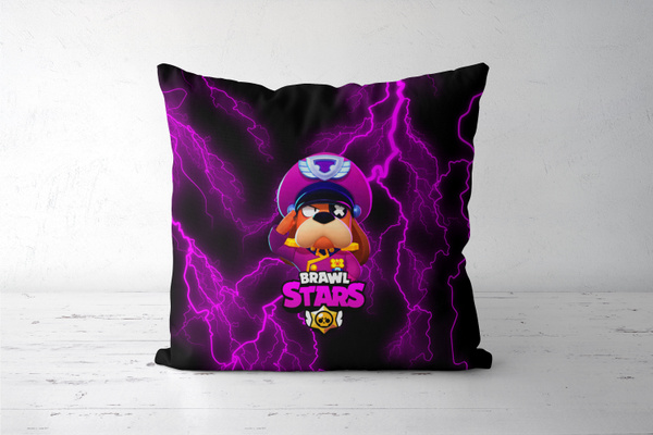 Подушка декоративная 45х45см / Геймерам / Brawl Stars Генерал Гавс ...