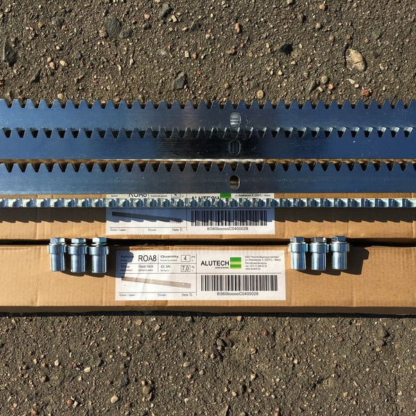 Зубчатая рейка универсальная для откатных ворот Alutech ROA 8 (4 метра.) - купить с доставкой по ...