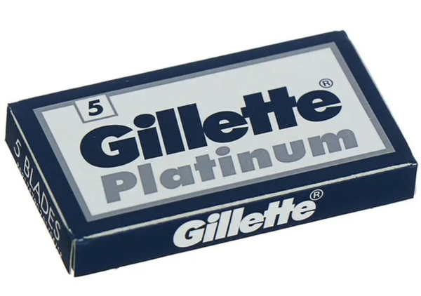 Gillette Platinum двусторонние лезвия для Т-образного станка для бритья ...