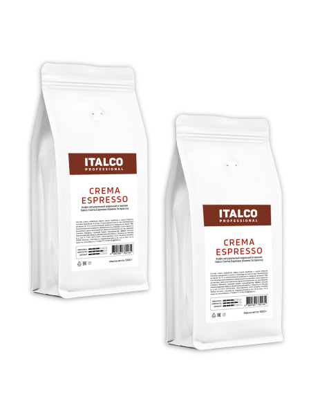 Кофе в зернах Italco Crema Espresso 1 кг, набор из 2 штук - купить с ...