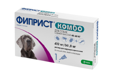 Фиприст Комбо для собак более 40 кг 4,02мл, 1 пипетка - купить с ...