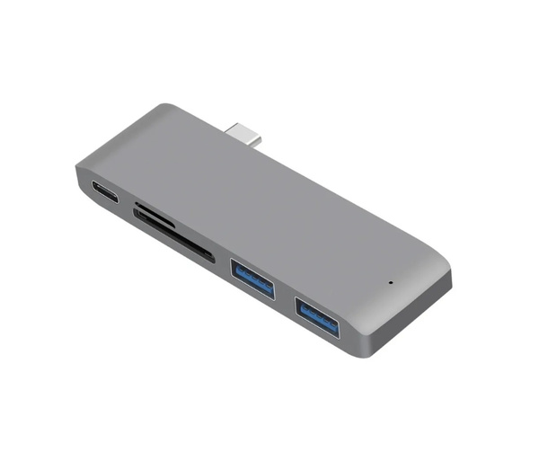USB хаб адаптер 5 в 1 для Macbook Pro и Air с Type-С USB 3.0, microSD ...