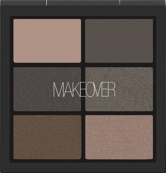 MAKEOVER Paris, Палетка теней для век, 6 оттенков, PRO EYESHADOW ...