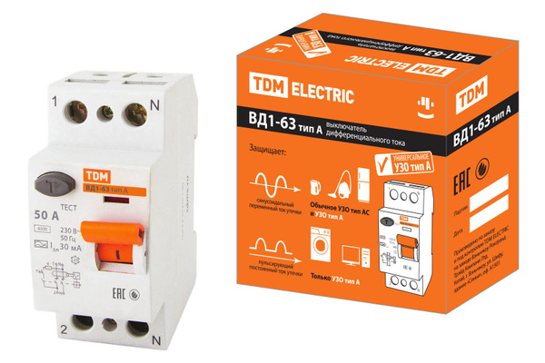 TDM Electric УЗО - купить с доставкой по выгодным ценам в интернет ...