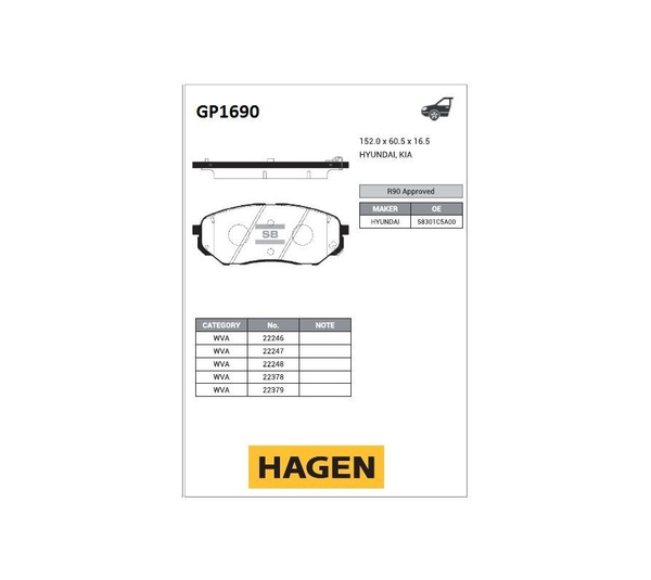 Колодки тормозные Sangsin Brake GP1690 - купить по низким ценам в ...