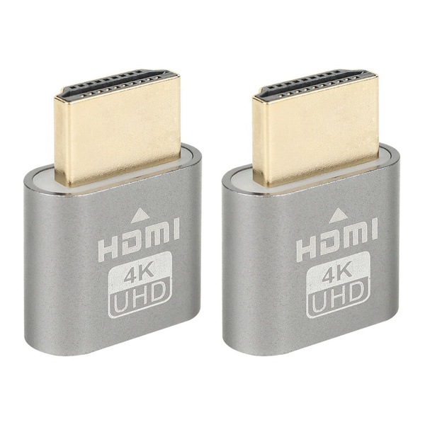 2PCS HDMI-совместимый виртуальный дисплей 4K EDID Fake Plug Monitor ...