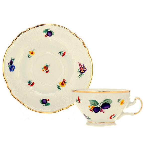 Чайная пара Thun "Сливы /СК", на 1 перс. - купить по выгодной цене в интернет-магазине OZON ...