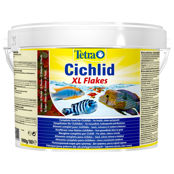 TetraCichlid XL корм для всех видов цихлид, крупные хлопья 10 л (ведро ...