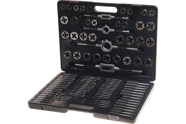 Набор метчиков и плашек ROCKFORCE RF-B110-1:метрический 110 предметов ...